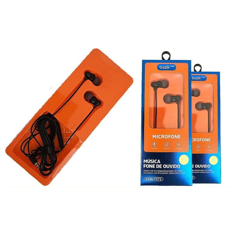Fone De Ouvido Basike BAFON-7573 P2 - Bazik Prime