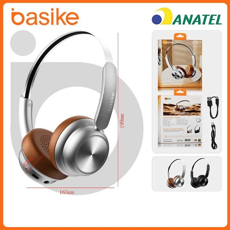 Fone De Ouvido - Headset Bluetooth - Basike BA-FON174 - Bazik Prime