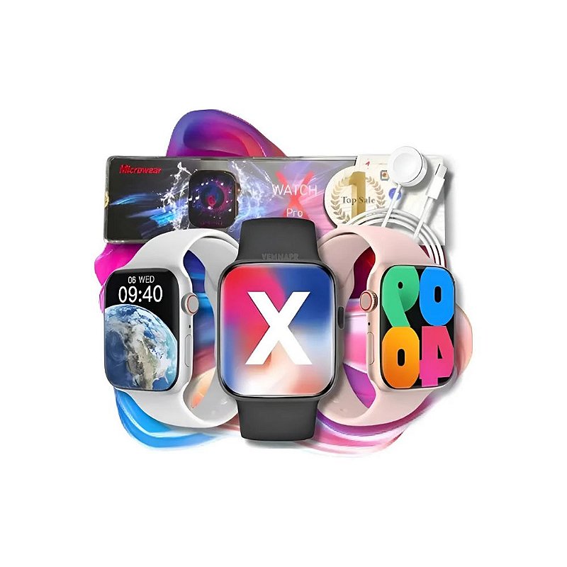 Smartwatch Watch X Pro Relógio De Pulso Digital - Bazik Prime