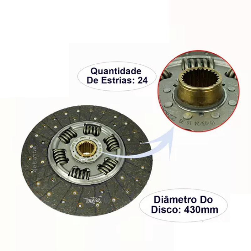 Kit De Embreagem Completo Scania G380 G400 G420 G440 G470 G480 P250 ...