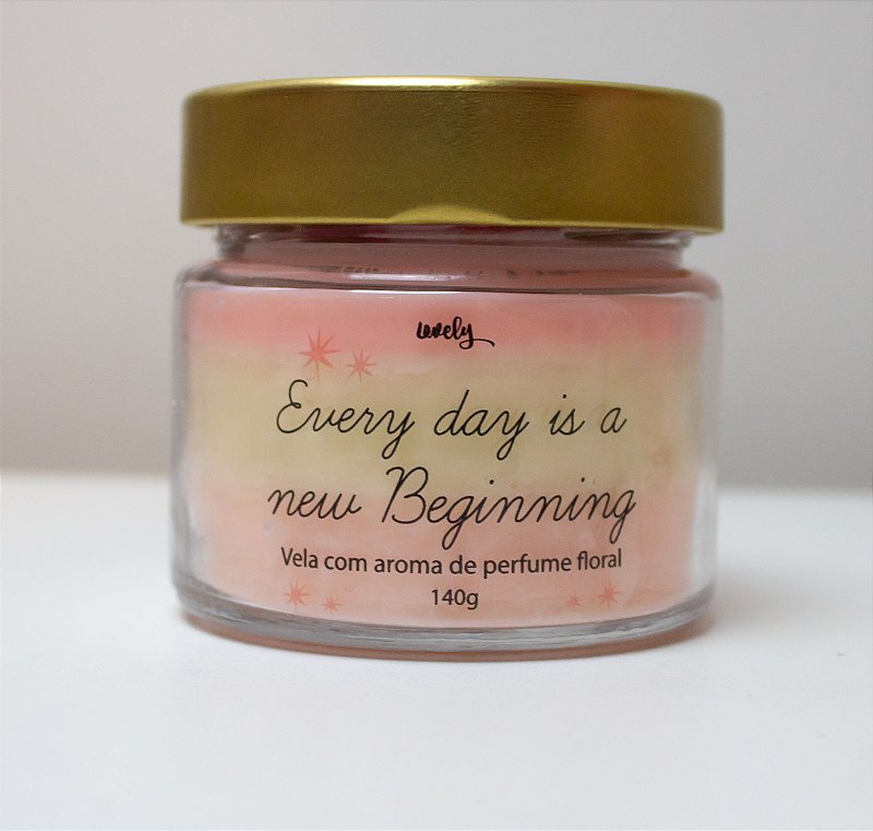 Vela Aromática "Every Day" - Perfume Floral - Lovely Papelaria