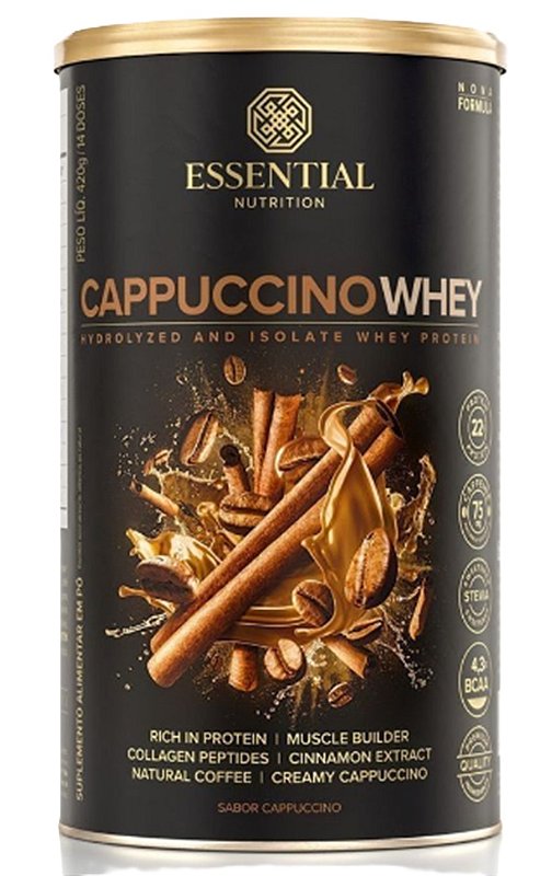Cappuccino Whey - Essential Nutrition: Desfrute de um cappuccino nutri - FrancoSports