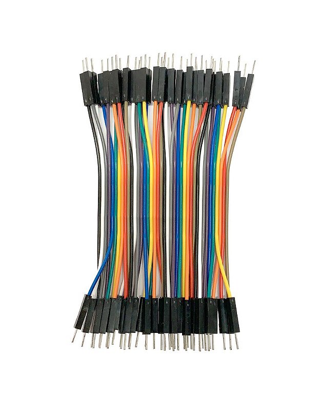 40 Cabos Jumper 10cm Macho-Macho - PISCALED | Arduino | Componentes ...