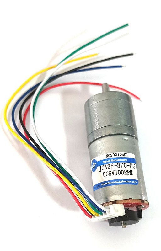 Motor Dc 6v Com Encoder 100rpm - PISCALED | Arduino | Componentes ...