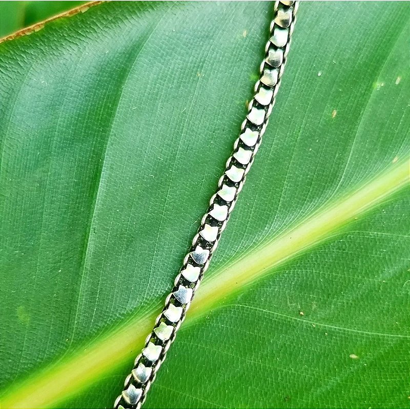 Pulseira Bali Pikun 1 Fileira em Prata 925 - Aroeira Pratas