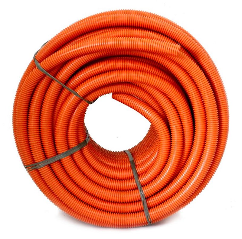 Conduite Corrugado Laranja DN 25 - 3/4 x 50m - TUBOS BRAVO - Mercadão ...