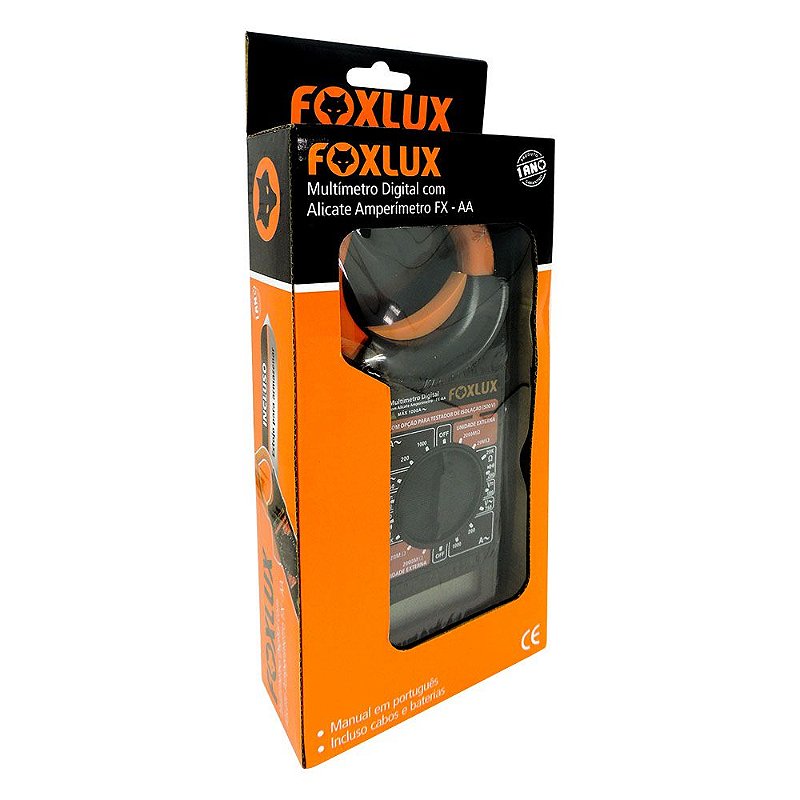 Alicate Amperímetro Digital - FOXLUX - Mercadão Lojista - Distribuidora ...