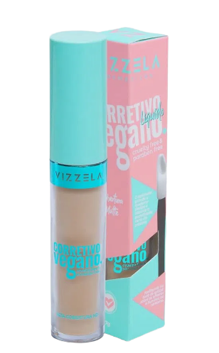 CORRETIVO LÍQUIDO VEGANO - COR 03 / VIZZELA - TOPMAKE