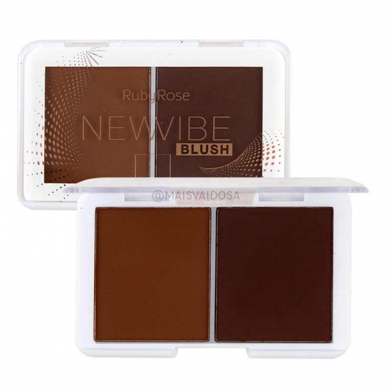 PALETA DE BLUSH NEWVIBE 01/RUBYROSE - TOPMAKE