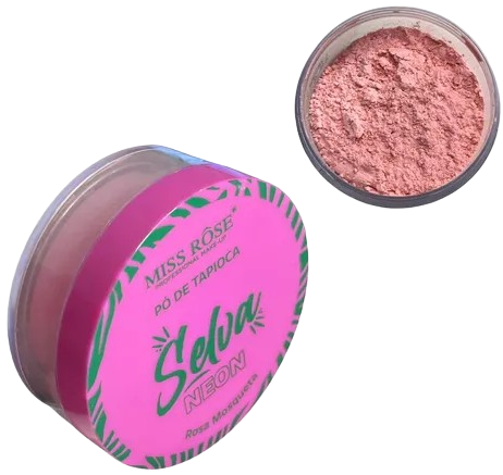 PÓ DE TAPIOCA ROSA MOSQUETA - SELVA NEON / MISS RÔSE - TOPMAKE