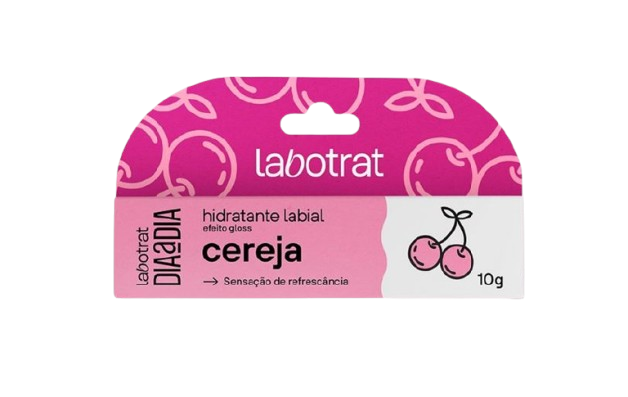 HIDRATANTE LABIAL EFEITO GLOSS 10G - CEREJA / LABOTRAT - TOPMAKE