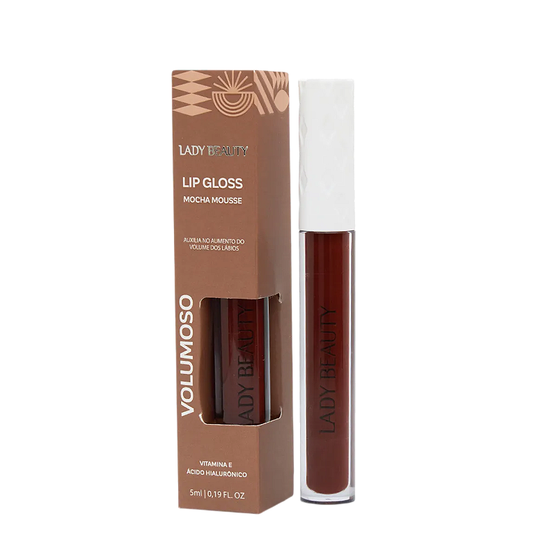 LIP GLOSS - COR: MOCHA MOUSSE / LADY BEAUTY - TOPMAKE