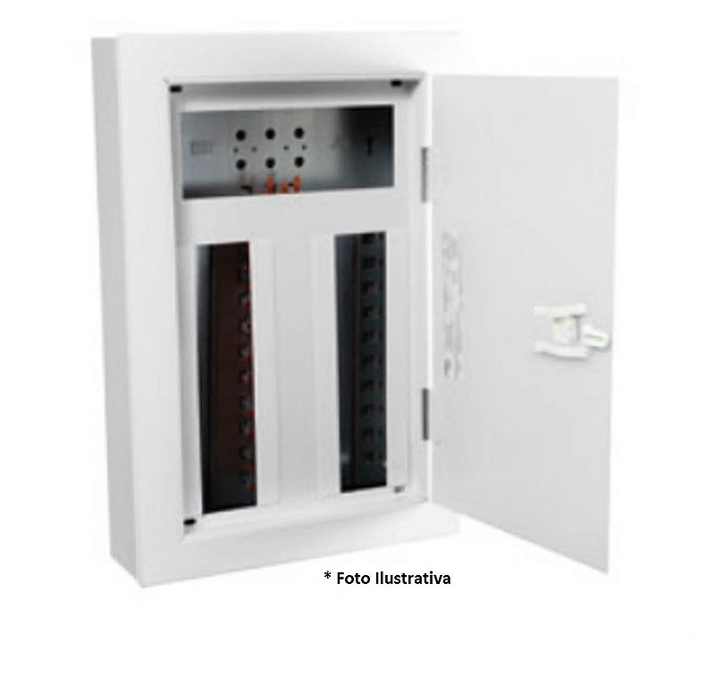 QUADRO CEMAR EMBUTIR 20/28 BRANCO 100A 904362N - Difar Loja de ...