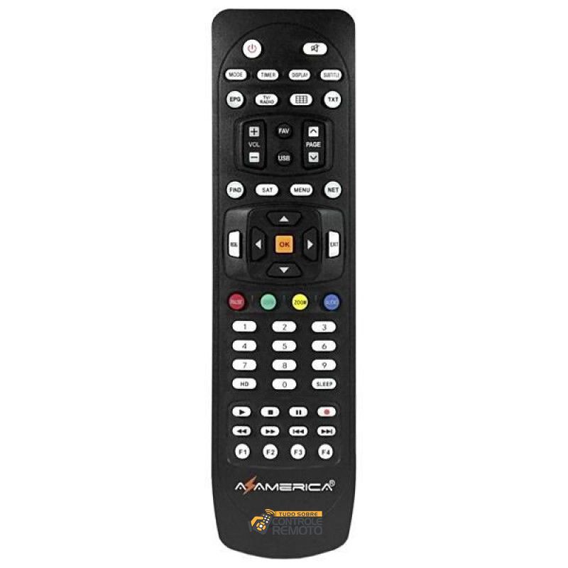 Controle Remoto para Azamérica s1006+ - Tudo Sobre Controle Remoto ...