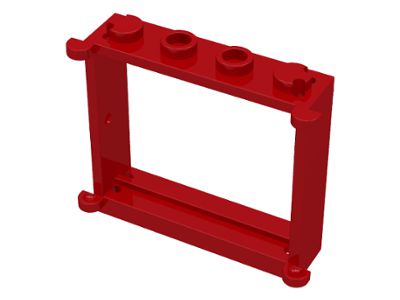 Janela 1x4x3 Vermelha - TECLINC