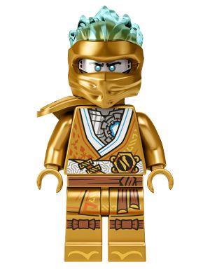Minifigura Lego Ninjago - Zane (Ninja Dourado) - Legacy - TECLINC