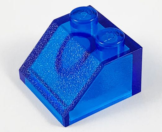 Inclinação 45 2x2 Translúcida Azul Escura - TECLINC