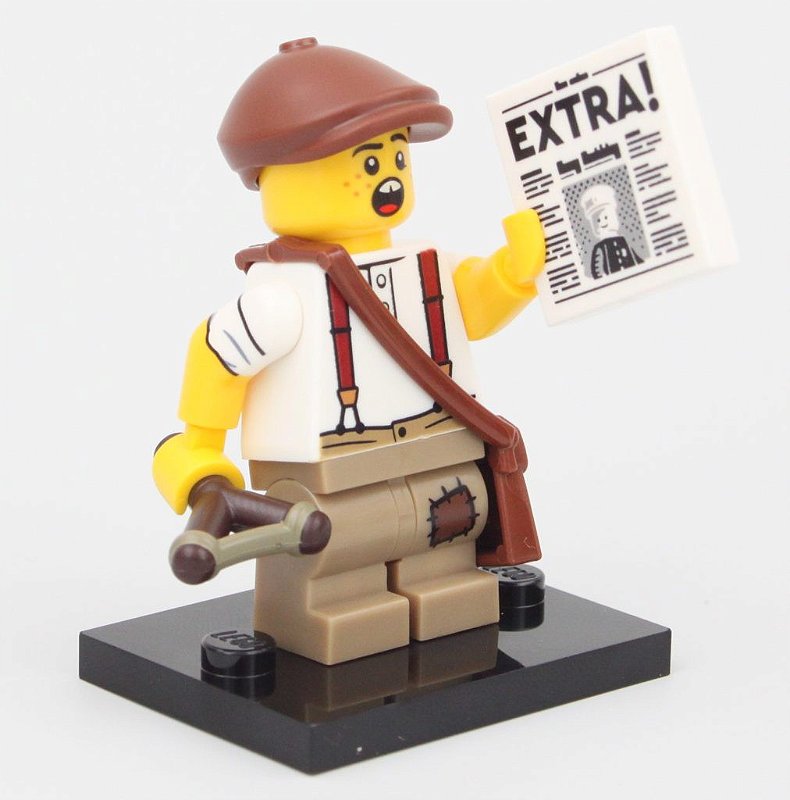 Minifigura Série 24 - Menino Entregador de Jornal - TECLINC