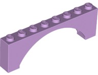 Tijolo em Arco 1x8x2 Lavender - TECLINC