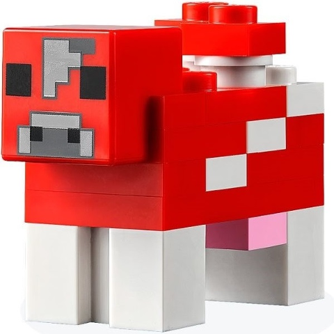 Vaca do Lego Minecraft Vermelha - TECLINC