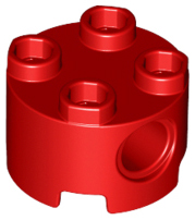 Tijolo redondo 2x2 com furos Vermelho - TECLINC