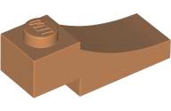 Tijolo em Arco Invertido 1x3 Medium Nougat - TECLINC