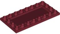 Placa Lisa Modificada 4x8 Invertida Dark Red - TECLINC