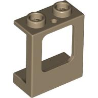 Janela 1x2x2 com furo para janela Bege Escura - TECLINC