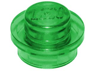 Placa Redonda 1x1 Translúcida Verde - TECLINC