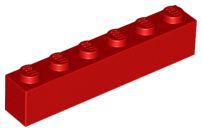 Tijolo 1x6 Vermelho - TECLINC