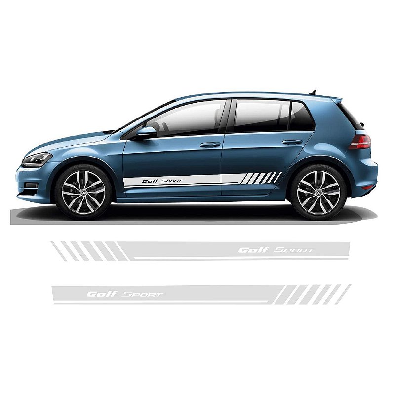 Kit adesivo faixa lateral VW Golf G5 modelo Sport tuning Acessórios SR ...