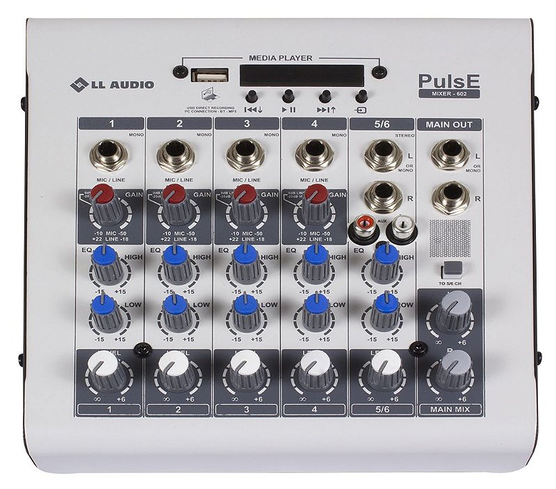 MESA 6 CANAIS LL PULSE 602 - OPSOM | Áudio Profissional | +35 Anos.