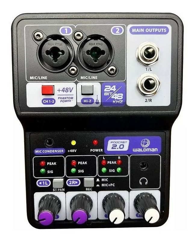 MESA DE SOM 2C WALDMAN PODCAST 2.0 - OPSOM | Áudio Profissional | +35 Anos.