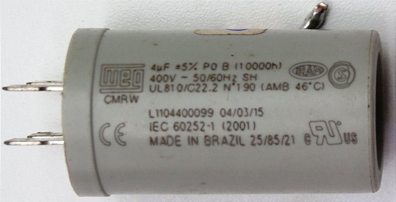 CAPACITOR 4MF 450V - Peças Pro Ar