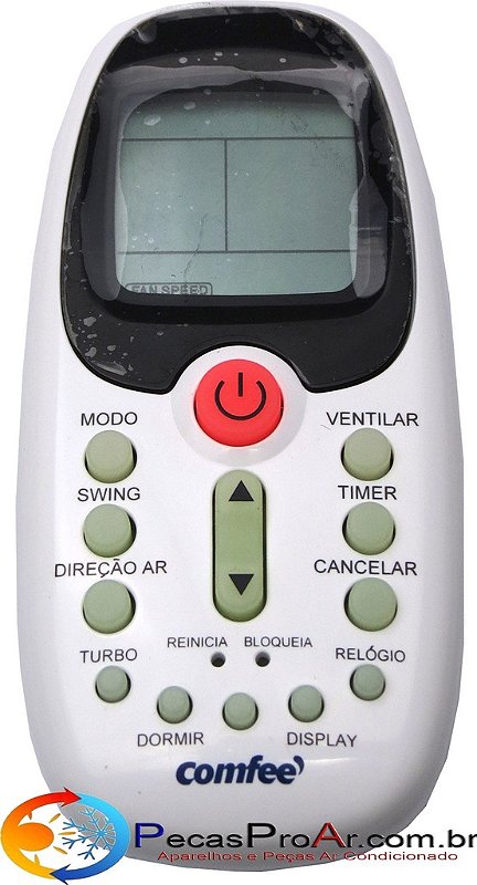 CONTROLE REMOTO AR CONDICIONADO SPLIT Hi-Wall MIDEA COMFEE FRIO - Peças ...