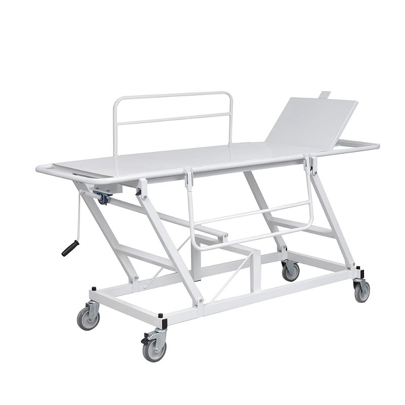 Carro Padiola Epoxi Com Leito Fixo Estofado Com Grades - Salutem ...