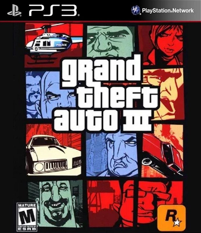 GTA 3 Classico Ps2 Ps3 Psn Midia Digial