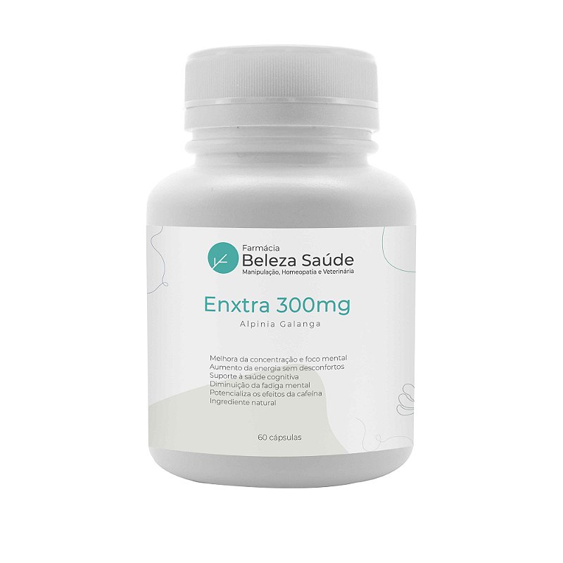 Enxtra ( Alpinia Galanga ) 300mg 60 doses - Beleza Saúde Farmácia de ...