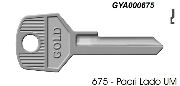 Chave Yale 675 Pacri ( Unidade ) - Distribuidora Lider