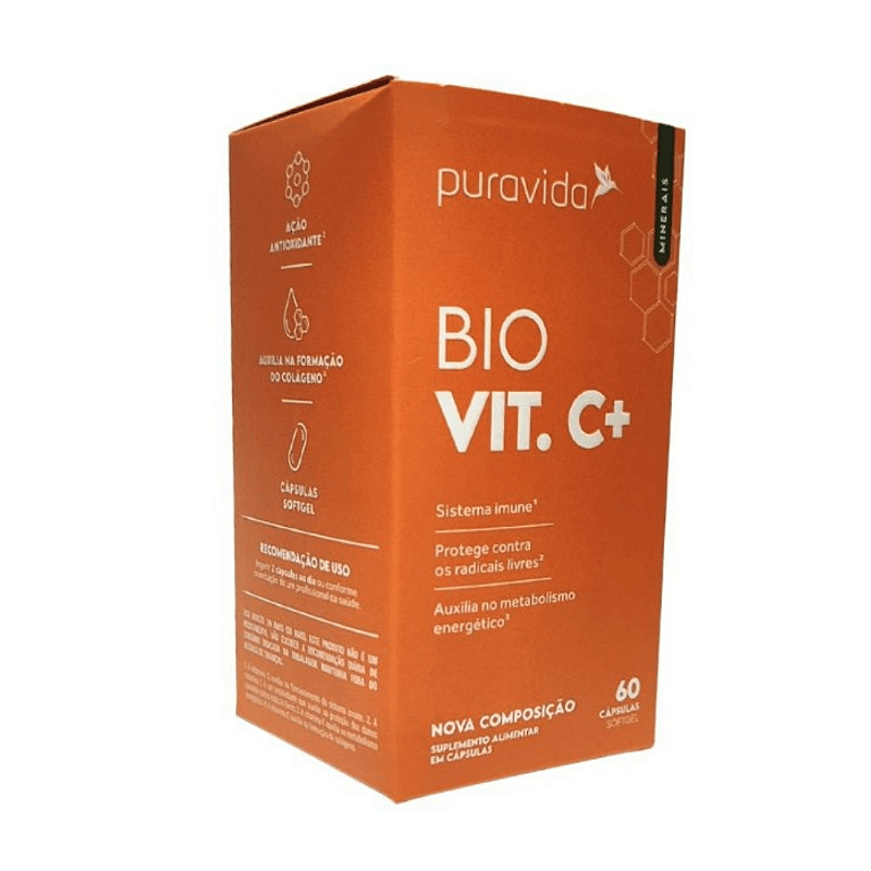 Bio Vit C+ - Pura Vida - 60 capsulas - Natural Life