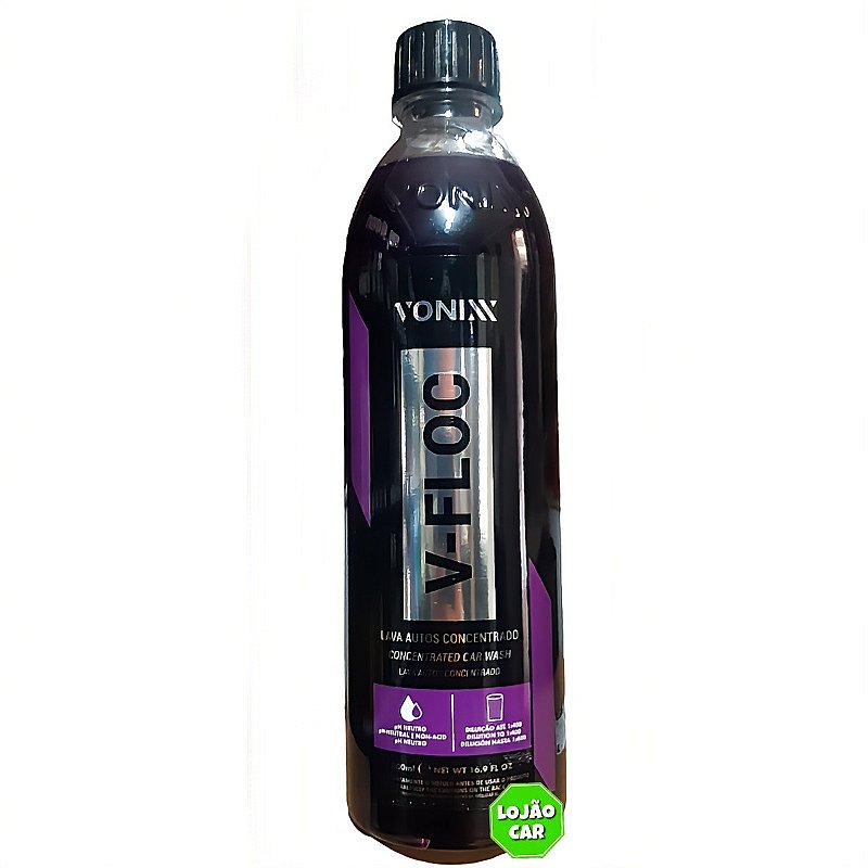 V Floc 500ml Lava Autos Concentrado 1:400 - Vonixx - LOJAO CAR XPRO