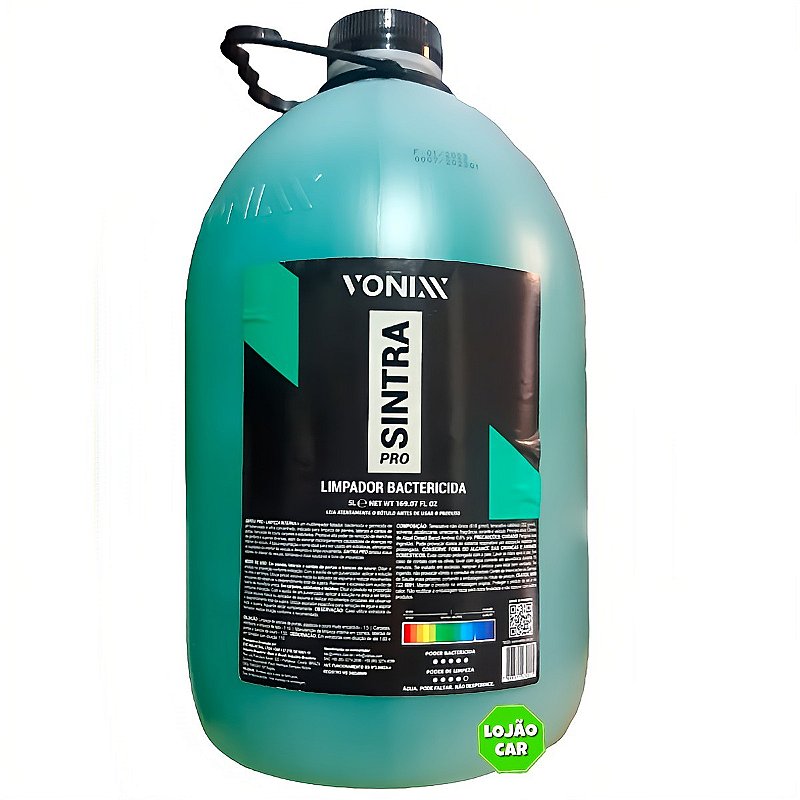 Sintra Pro 5 Litros Vonixx Limpeza Interna De Veiculos - LOJAO CAR XPRO