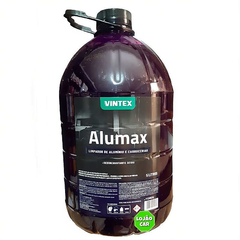 Alumax 5 Litros Desincrustante Acido Vintex - Vonixx - LOJAO CAR XPRO