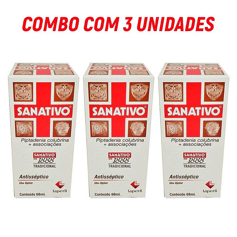 Combo c/ 3 Sanativos Antissépticos 60ml - Laperli - Pharmakon Brasília ...