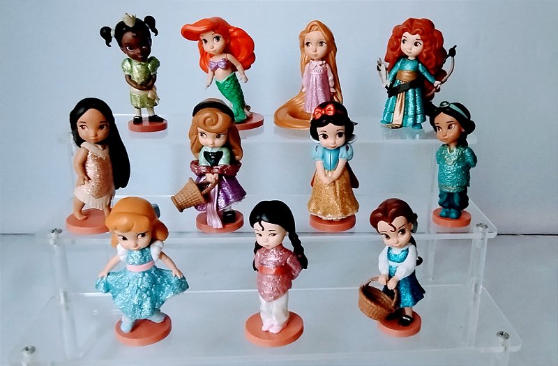 Mini princesas Disney animators Disney store, lote de 11 variadas ...