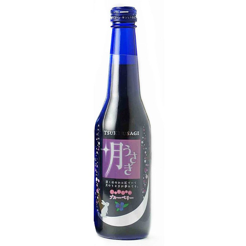 Sake Umenoyado Tsuki Usagi Blueberry 300ml - e-Sakê by Skae