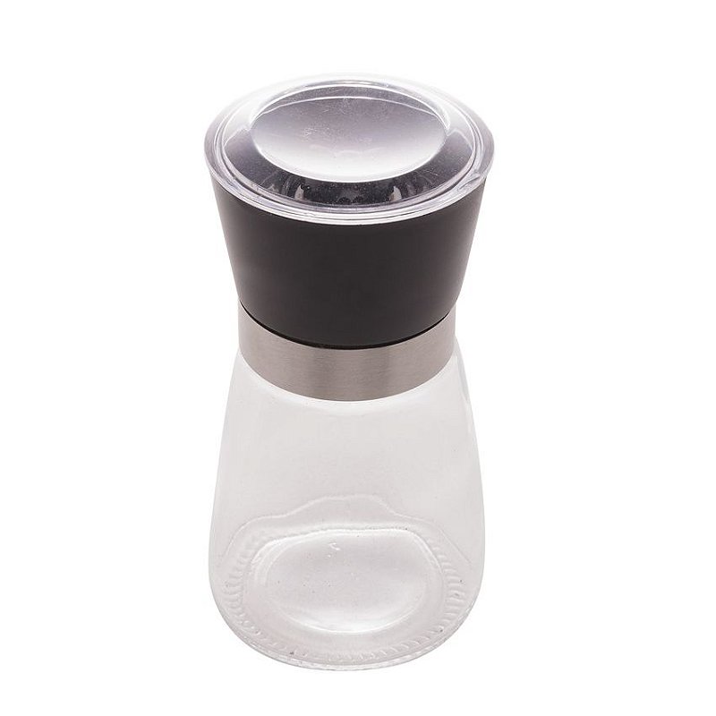 Moedor de Tempero de Vidro com Tampa Preta 170ml - TudodeFerramentas ...