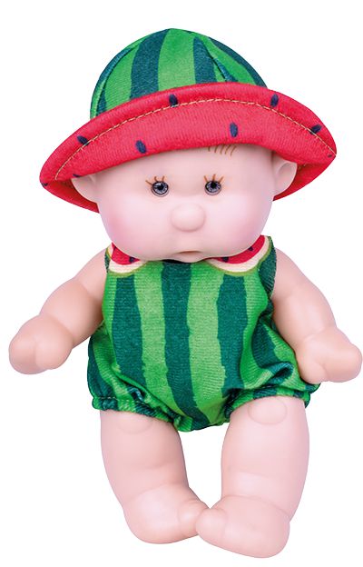 Boneca Bebe Com Cheirinho Fruity Baby Melancia Vinil 22 Cm ...