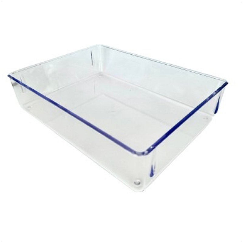 Organizador Modular G Empilhável 23x17x5,5 Transparente ...