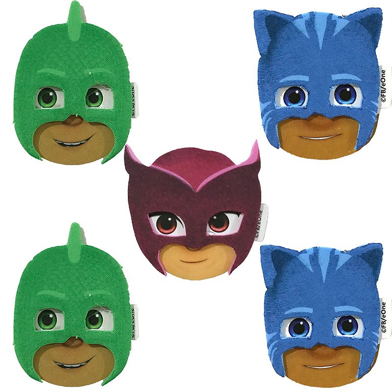 Mini Carinha Impresso em EVA - PJ MASKS - 01 unidade - Piffer - Rizzo ...